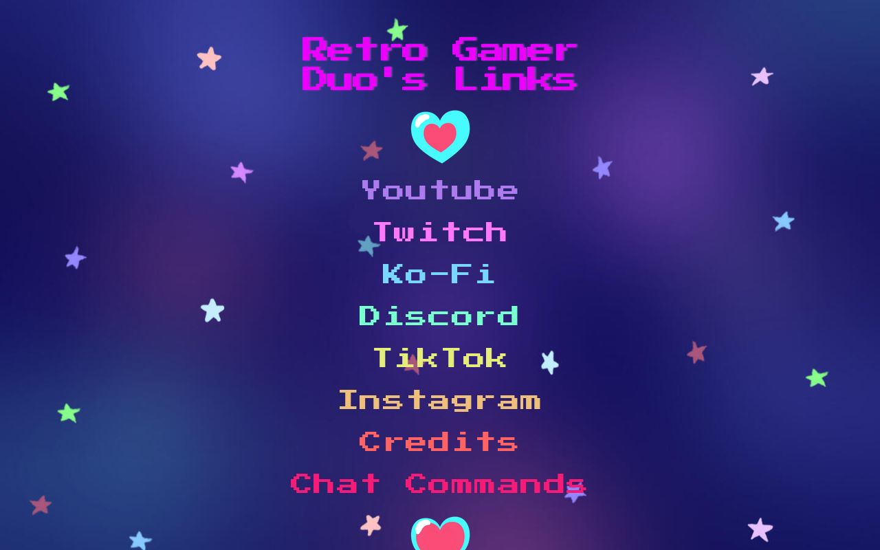 Retro Gamer Duo's Links